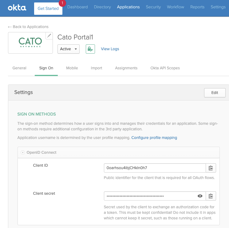 Configuring Okta SSO for Your Account – Cato Learning Center