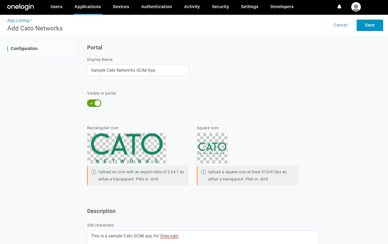 SCIM Provisioning with OneLogin – Cato Learning Center