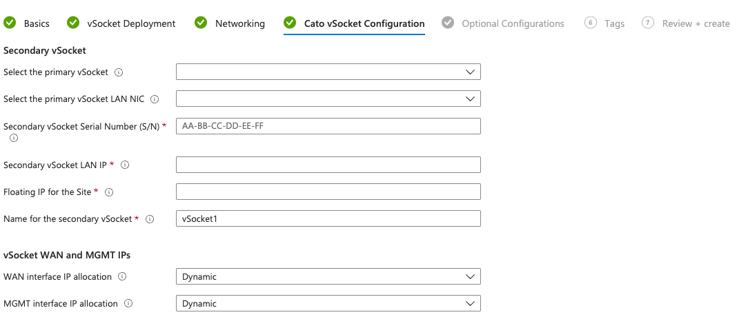 Deploying Azure vSockets from the Marketplace – Cato Learning Center