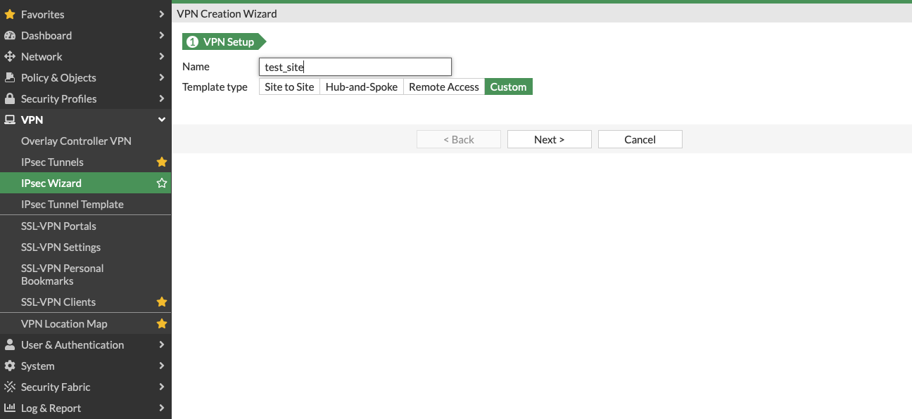 Cato Cloud to FortiGate via HA IPSec Tunnels – Cato Learning Center