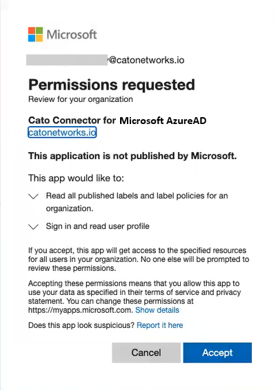 Configuring the Microsoft Entra ID (Azure AD) Connector – Cato Learning ...