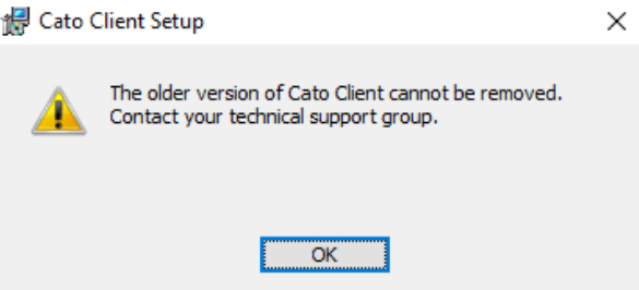 Troubleshooting Cato Windows Client Installation Issues During Upgrades – Cato Learning Center