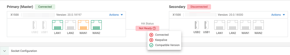 Socket HA Status Troubleshooting – Cato Learning Center