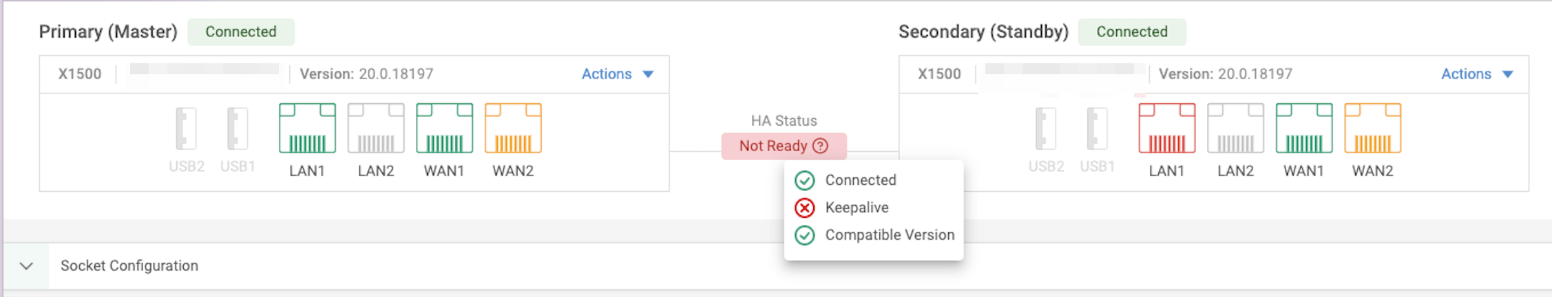Socket HA Status Troubleshooting – Cato Learning Center