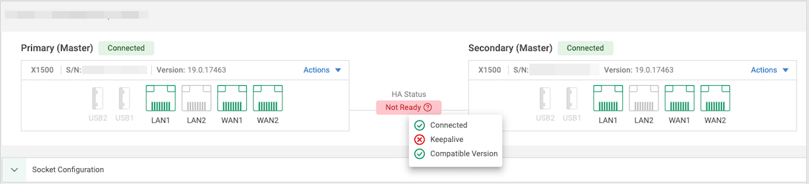 Socket HA Status Troubleshooting – Cato Learning Center