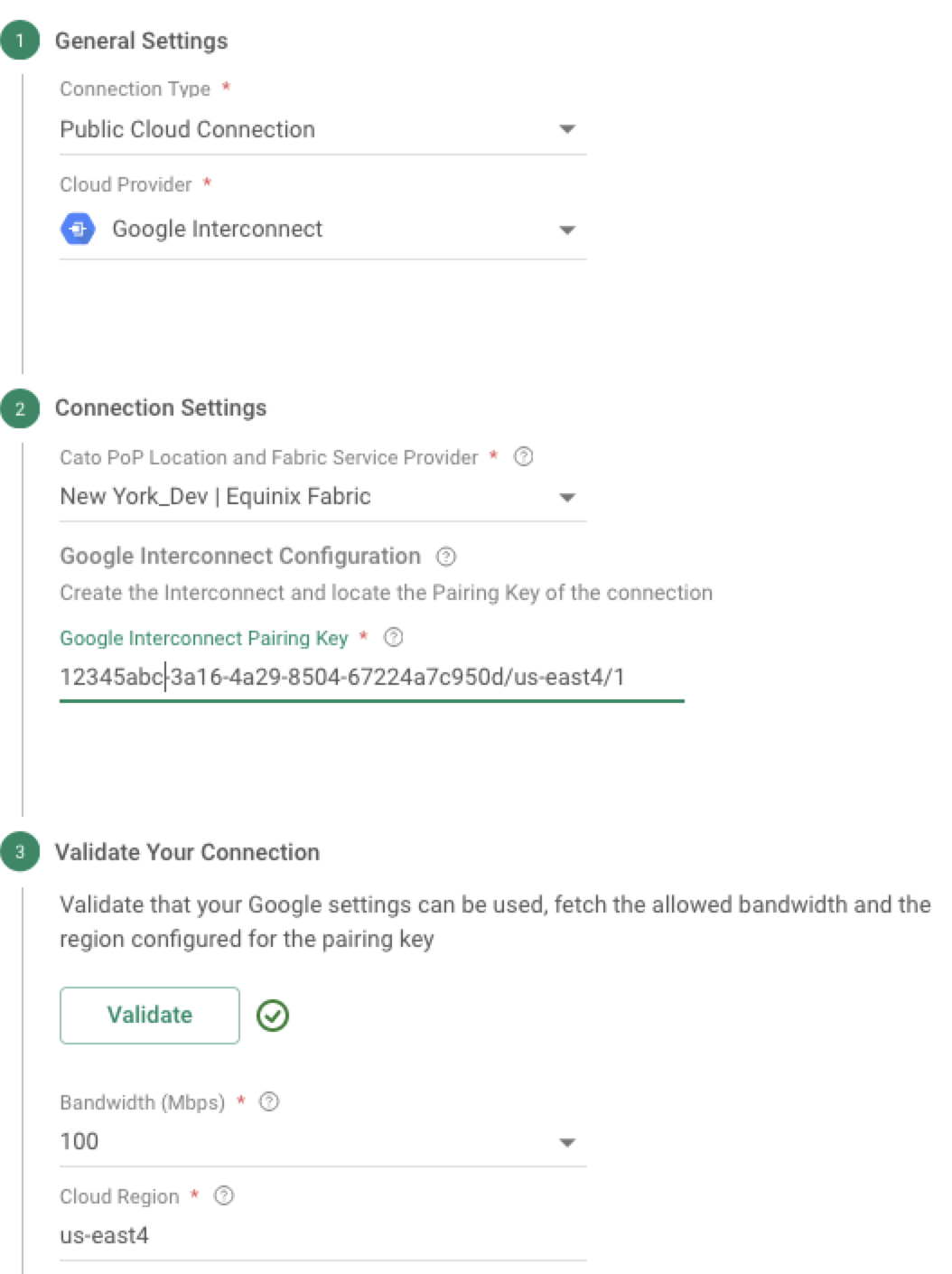 Cloud Interconnect for GCP Public Cloud – Cato Learning Center