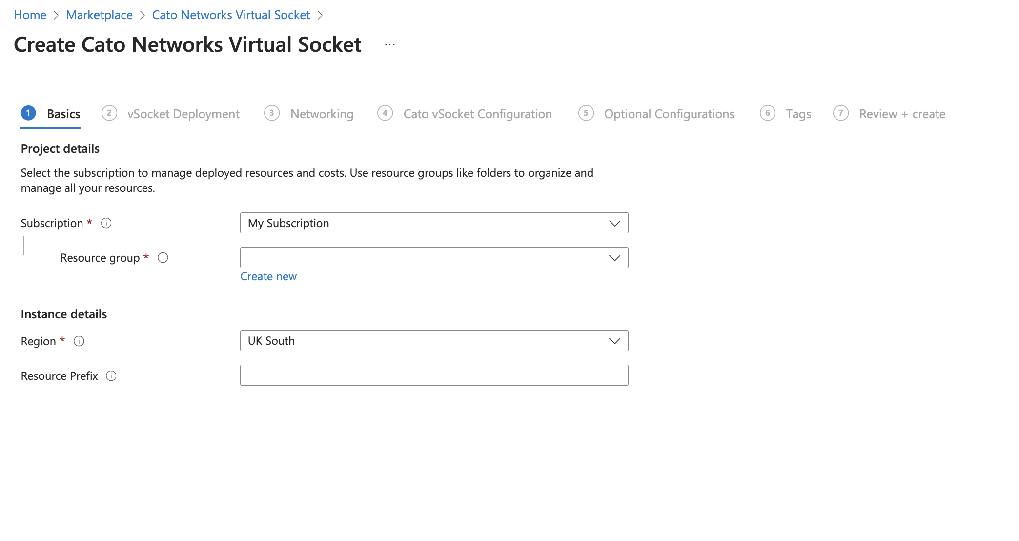 Deploying Azure vSockets from the Marketplace – Cato Learning Center