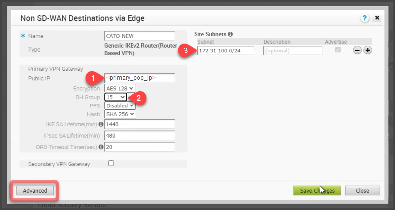 Cato Cloud to VMware Edge via HA IPsec Tunnels – Cato Learning Center