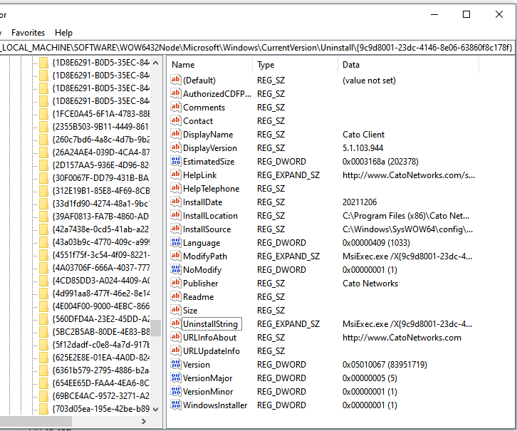 How to Uninstall the Windows Client Using MsiExec.exe – Cato Learning ...