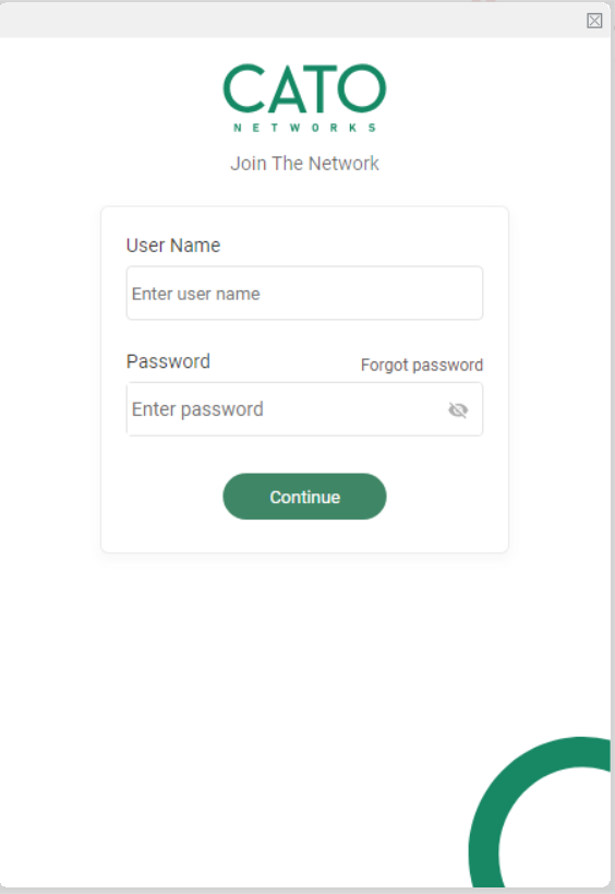 Signing In to the Cato Client – Cato Learning Center