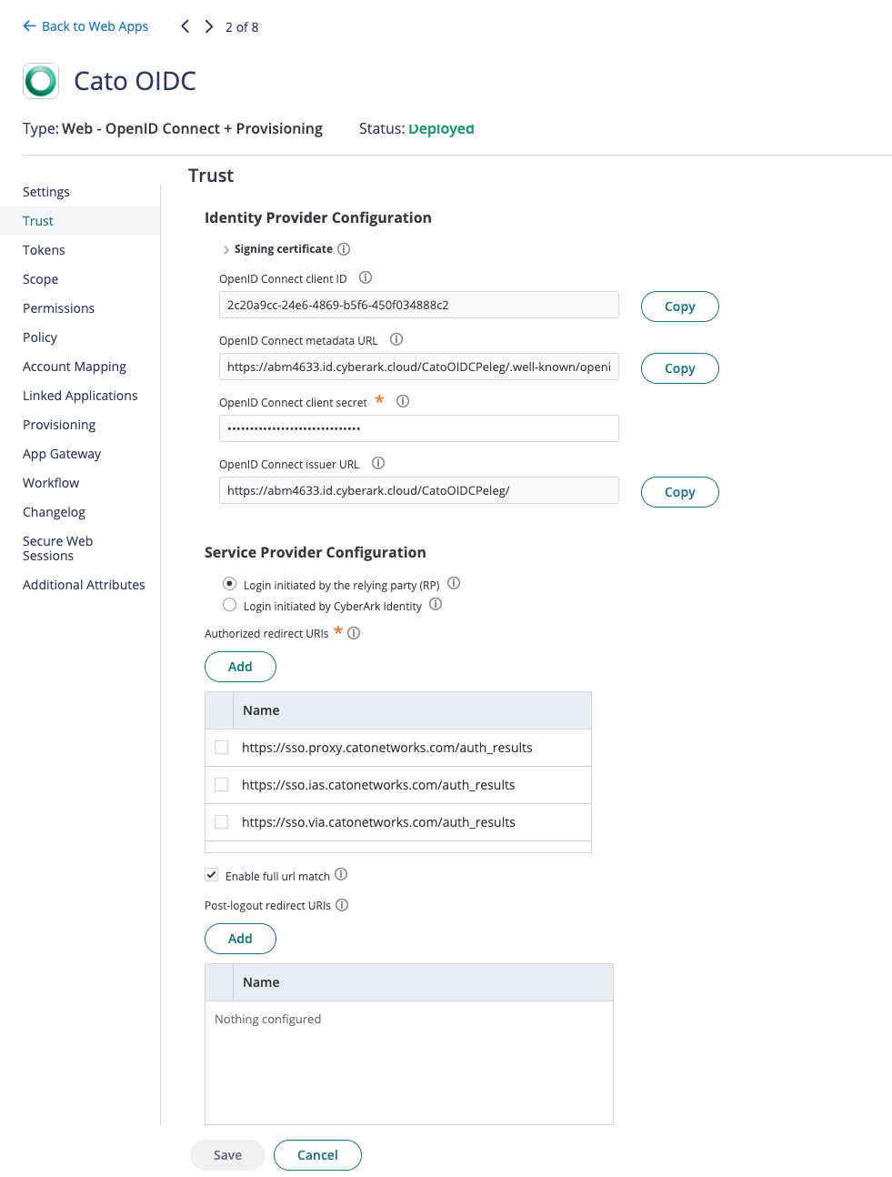 Configuring CyberArk SSO for your Account – Cato Learning Center