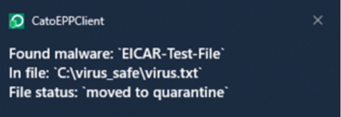 Installing the Cato EPP Solution – Cato Learning Center