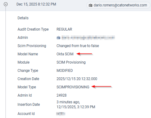 XOps Network Playbook - SCIM Provisioning Failed – Cato Learning Center