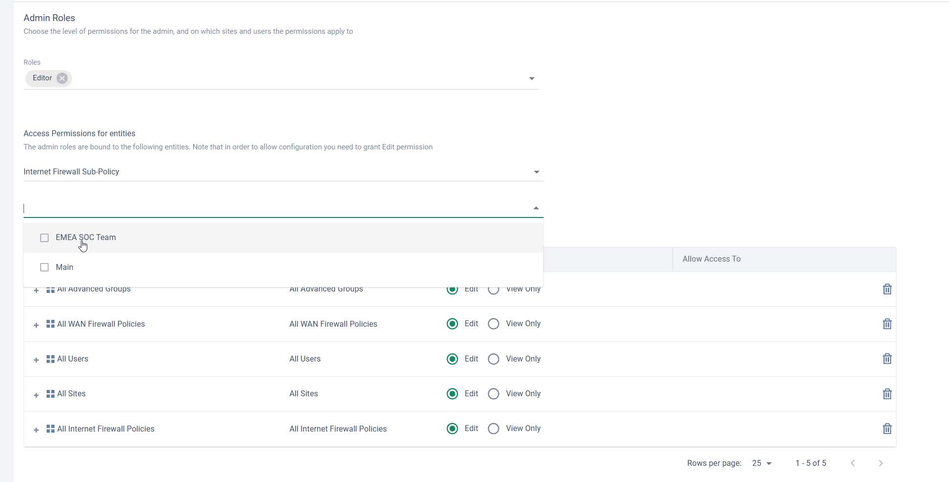 Configuring RBAC for Policy Management (EA) – Cato Learning Center