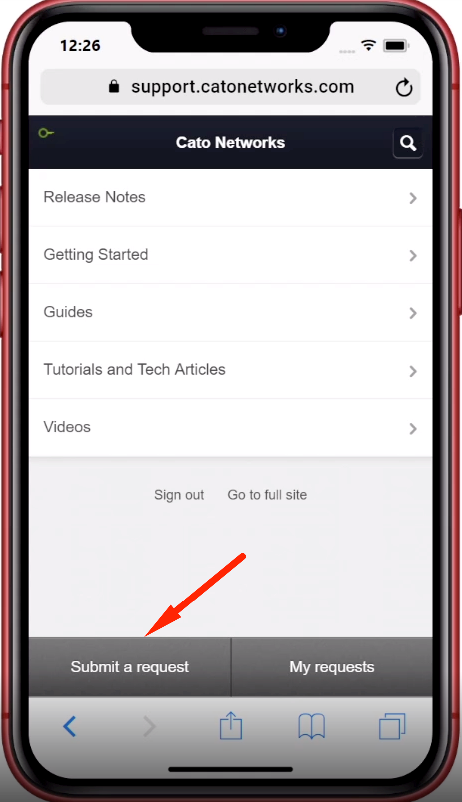Submitting a Support Ticket – Cato Learning Center