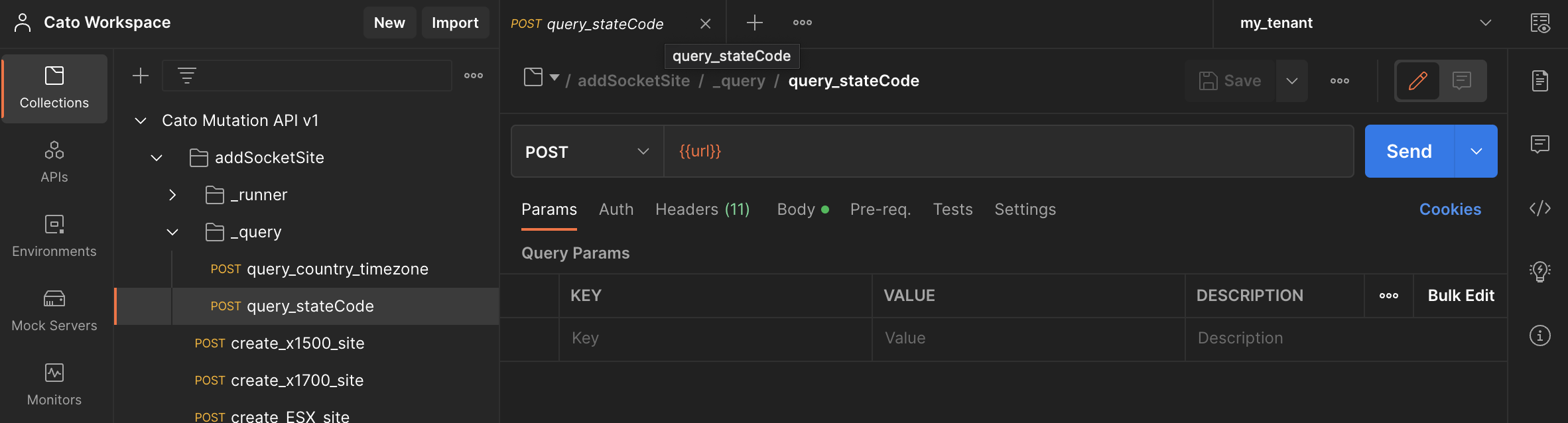 Using the Cato Site Creation API with Postman – Cato Learning Center