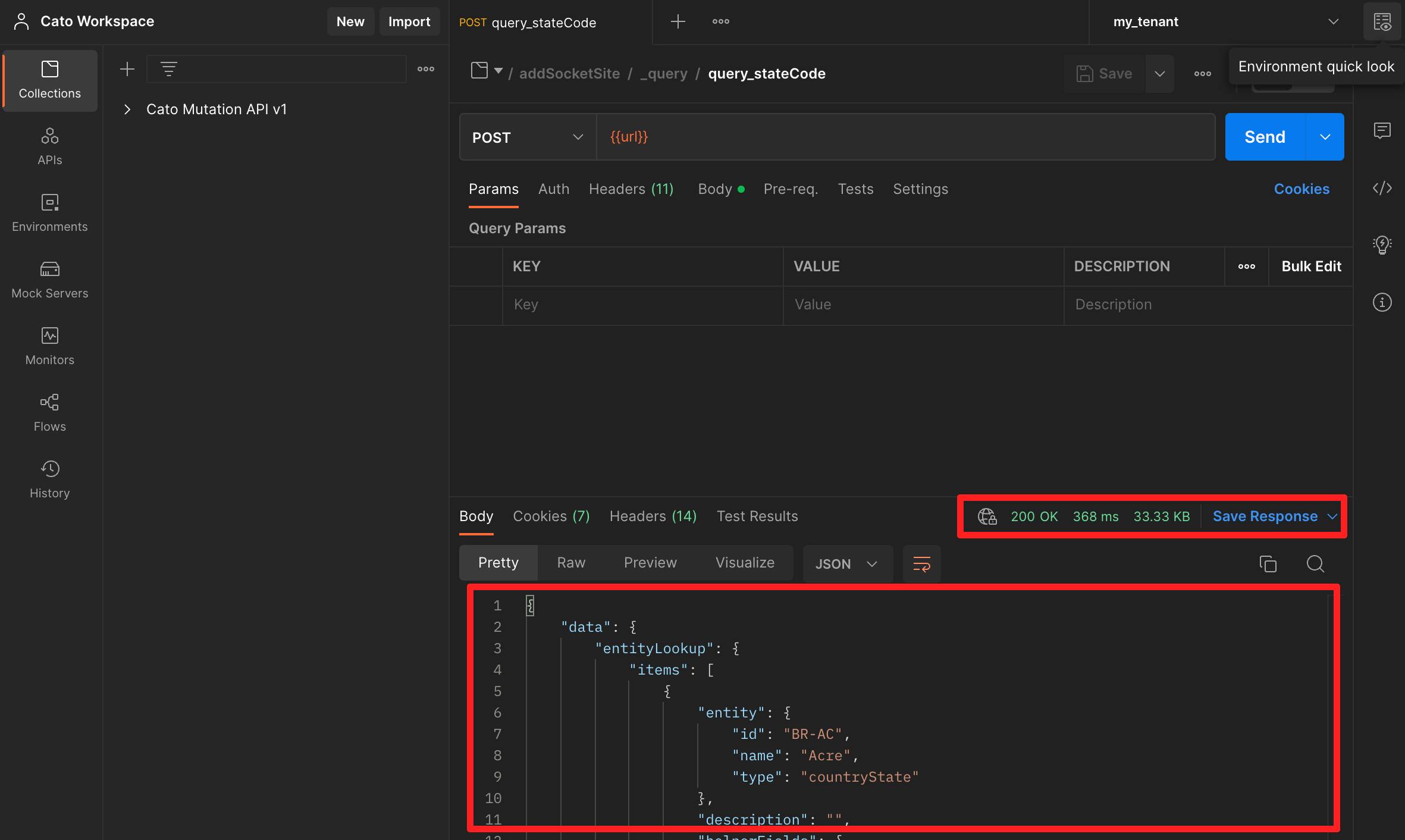 Using the Cato Site Creation API with Postman – Cato Learning Center